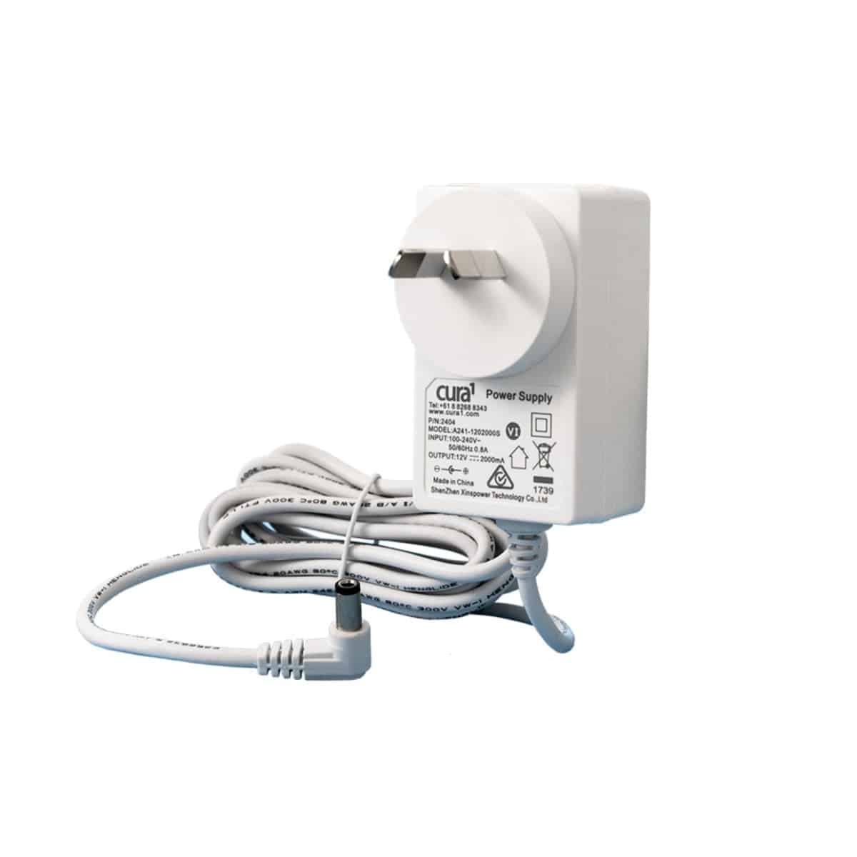 Cura1 Plug Pack 12VDC 2A - Patient Handling