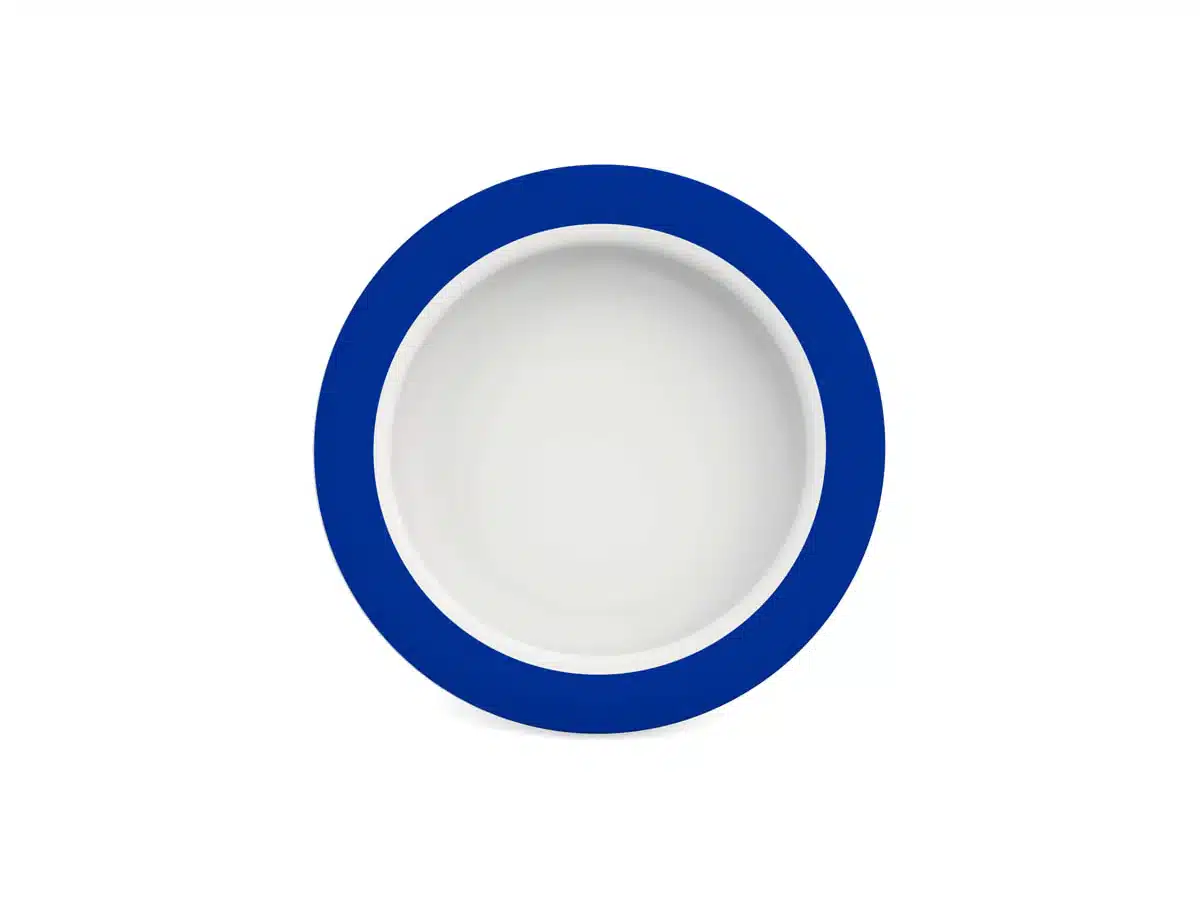 Ornamin Vital Plate - Blue Rim - Patient Handling